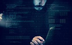 Diverse computer hacking featuring action, closeup, and coding, a ...