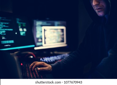 Diverse Computer Hacking Shoot Stock Photo 1077670943 | Shutterstock