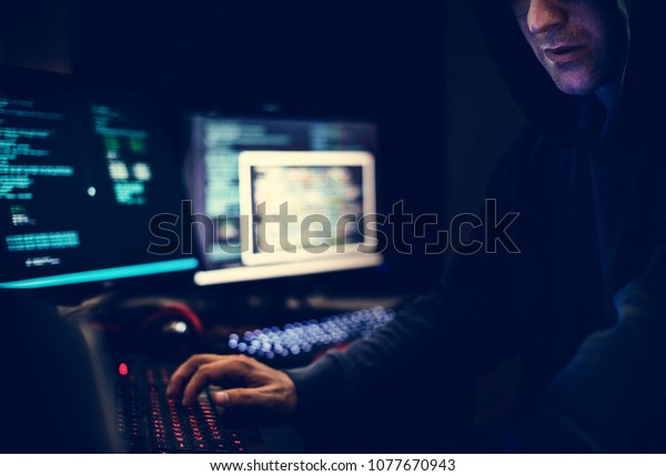 Diverse Computer Hacking Shoot Stock Photo 1077670943 | Shutterstock