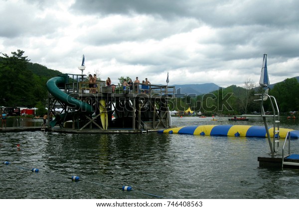 Diving Platform Lake Stock Photo 746408563 | Shutterstock