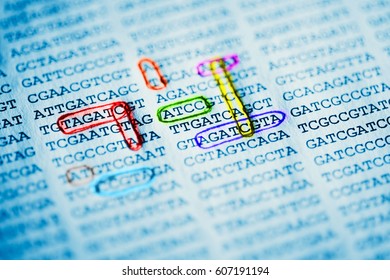 Dna Encoding Text Nucleobases Stock Photo 607191194 | Shutterstock