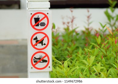 Park Prohibited Signs Ecology Warnings Stock Photo 426561607 | Shutterstock