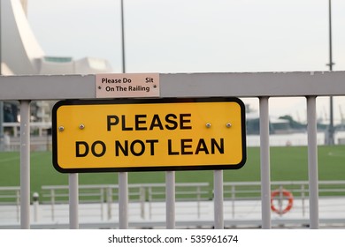507 Do not lean Images, Stock Photos & Vectors | Shutterstock