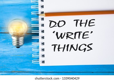 Do Write Things Text On Notepad Stock Photo 1339040429 | Shutterstock