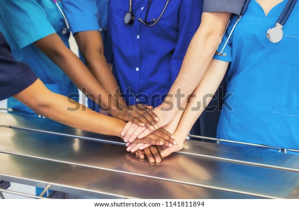 Doctors Nurses Coordinate Hands Concept Teamwork Stock Photo (Edit Now ...