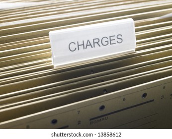 Document Cabinet Folder Called Charges Stock Photo 13858612 | Shutterstock