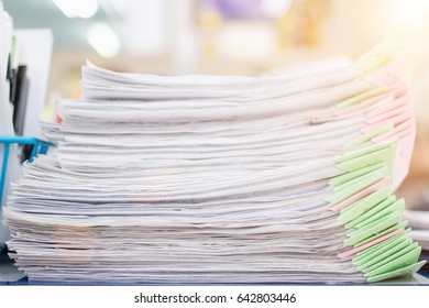 Document Work Stacked On Many Tables Stock Photo 642803446 | Shutterstock
