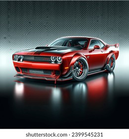 Modern Muscle Car Inspired By 2023 AI-generated image 2522929775 ...