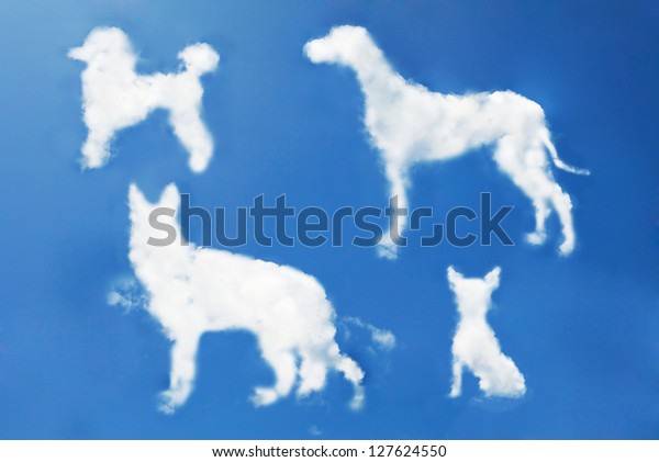 Dog Clouds Shape Stock Photo (Edit Now) 127624550
