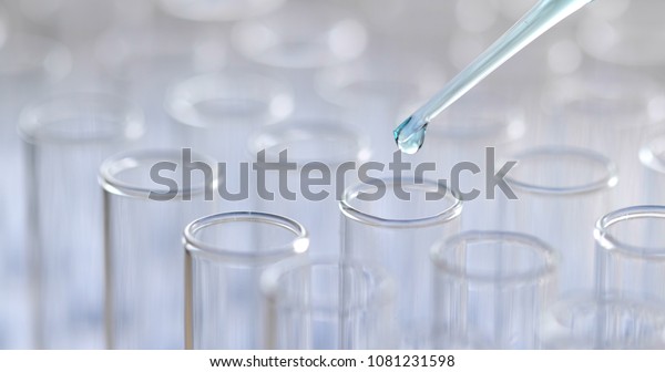 Doing Experiment Laboratory Test Tubes Stock Photo (Edit Now) 1081231598