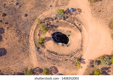 Doline Sinkhole Collapsed Limestone Cave On Foto Stok 1408352003 ...