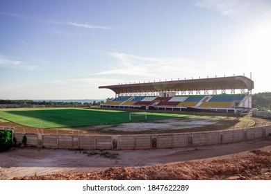 Dompak Stadium Under Construction Completion Photographed Stock Photo ...