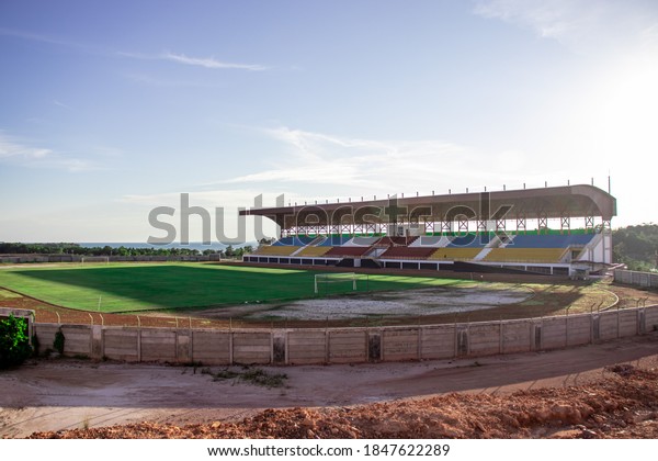 Dompak Stadium Under Construction Completion Photographed Stock Photo ...