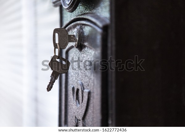 Door Key Inserted Keyhole Ready Open Stock Photo 1622772436 | Shutterstock