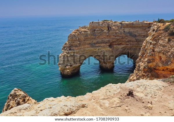 Double Arched Cliffs Formed Almost Heart Stock Photo 1708390933 ...