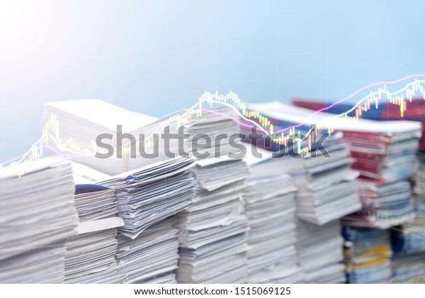 Double Exposures Stack Document Stock Chart Stock Photo 1515069125 ...