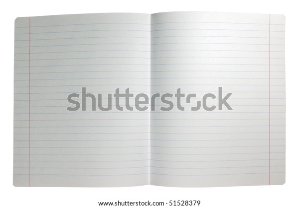 Double Sheet Open Seamless Lined Note Stock Photo (Edit Now) 51528379