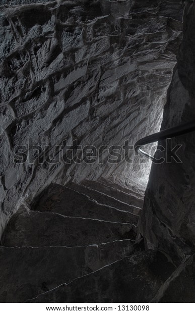 Down Stone Steps Inside Washington Monument Stock Photo 13130098 ...