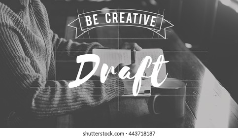 Draft Create Ideas Sketch Conceptualize Concept Stock Photo 443718187 ...