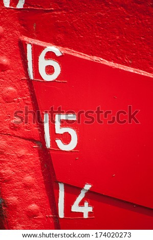 Draft Marks On Ship Stock Photo (Edit Now) 174020273 - Shutterstock