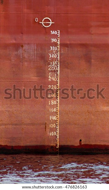 Draft Marks On Ships Side Stock Photo 476826163 | Shutterstock