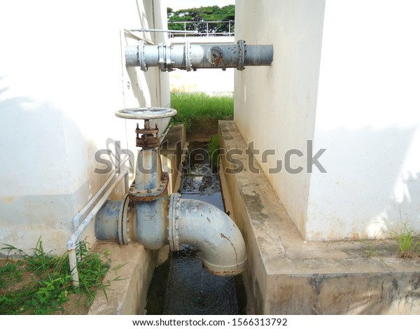 Drain Pipe Sludge Gutter Stock Photo 1566313792 | Shutterstock