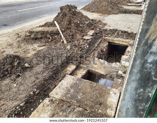 Drainage Improvement Project Process Stock Photo 1921245107 | Shutterstock