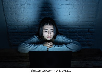 Dramatic Portrait Sad Scared Young Woman Stock Photo 1457096210 ...