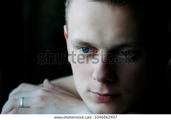Dramatic Portrait Young Man Stock Photo 1046862907 | Shutterstock