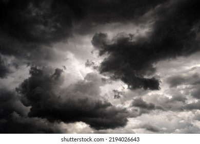 Dramatic Rain Clouds Background Stormy Weather Stock Photo 2194026643 ...
