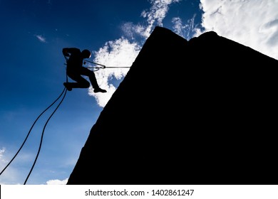 361 Abseiling silhouette Images, Stock Photos & Vectors | Shutterstock