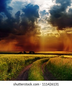 Dramatic Sky Over Road Stock Photo 111426131 | Shutterstock