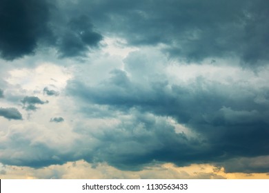 Dramatic Stormy Sky Heavy Clouds May Stock Photo 1130563433 | Shutterstock
