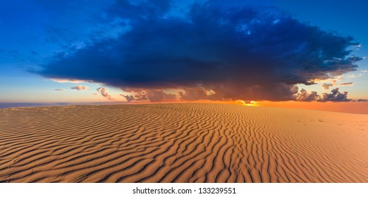 Sunset Over Sandy Desert Stock Photo 172088558 | Shutterstock