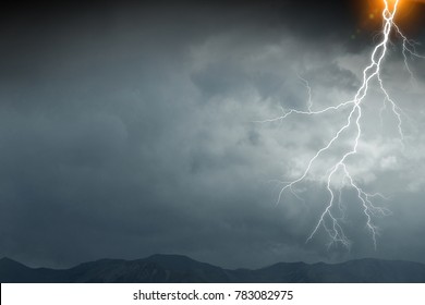 Dramatic Thunder Background Stock Photo 783082975 | Shutterstock
