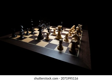 Dramatic Wide Angle Top View Chess Stock Photo 2071995116 | Shutterstock
