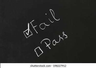 Drawing Checkboxes Passed Failed Options On Stock Photo 198227912 ...