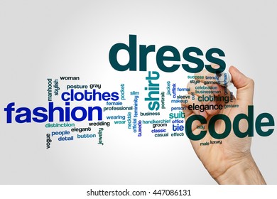 Dress Code Word Cloud Concept Stock Photo 447086131 | Shutterstock