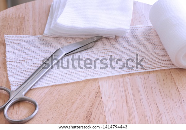 Dressing Clean Wound Tools Includes Roll Stock Photo 1414794443 ...