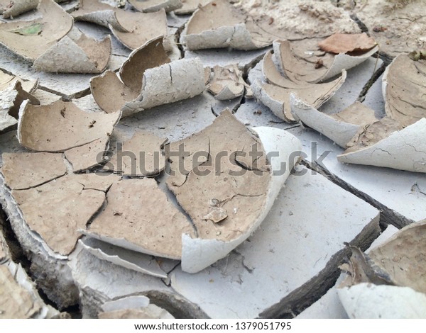 Dried Mud Puddle Stock Photo 1379051795 | Shutterstock