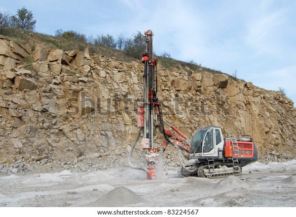 Drilling Machine Open Cast Mining Quarry Stock Photo (Edit Now) 83224567