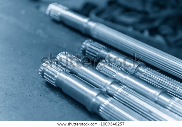 Driven Shaft Teeth Mechanical Purpose Metal Stock Photo 1009340257 ...