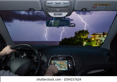 14 Lightning while driving Images, Stock Photos & Vectors | Shutterstock