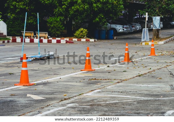 Driving Test Training Area Simulate Test Stock Photo 2212489359 ...