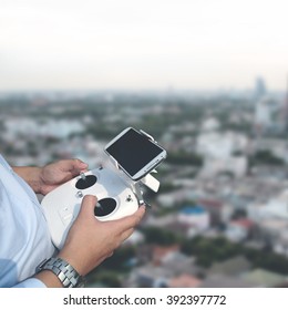 Drone Controller On Blur Background Stock Photo 392397772 | Shutterstock
