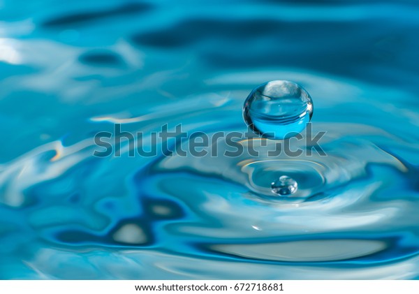 Drop Water Create Stunning Random Water Stock Photo 672718681 ...