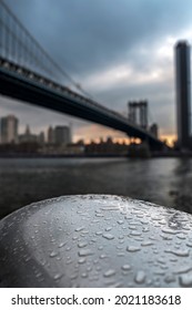 Drops Rain Background Bridge Stock Photo 2021183618 | Shutterstock