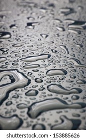 Drops Water Over Solid Surface Surface Stock Photo 153885626 | Shutterstock