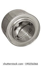 Stainless Steel Drum Washing Machine Closeup Stock Photo (Edit Now ...
