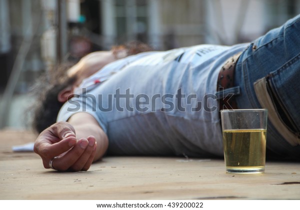 Drunk Beer Stock Photo (Edit Now) 439200022